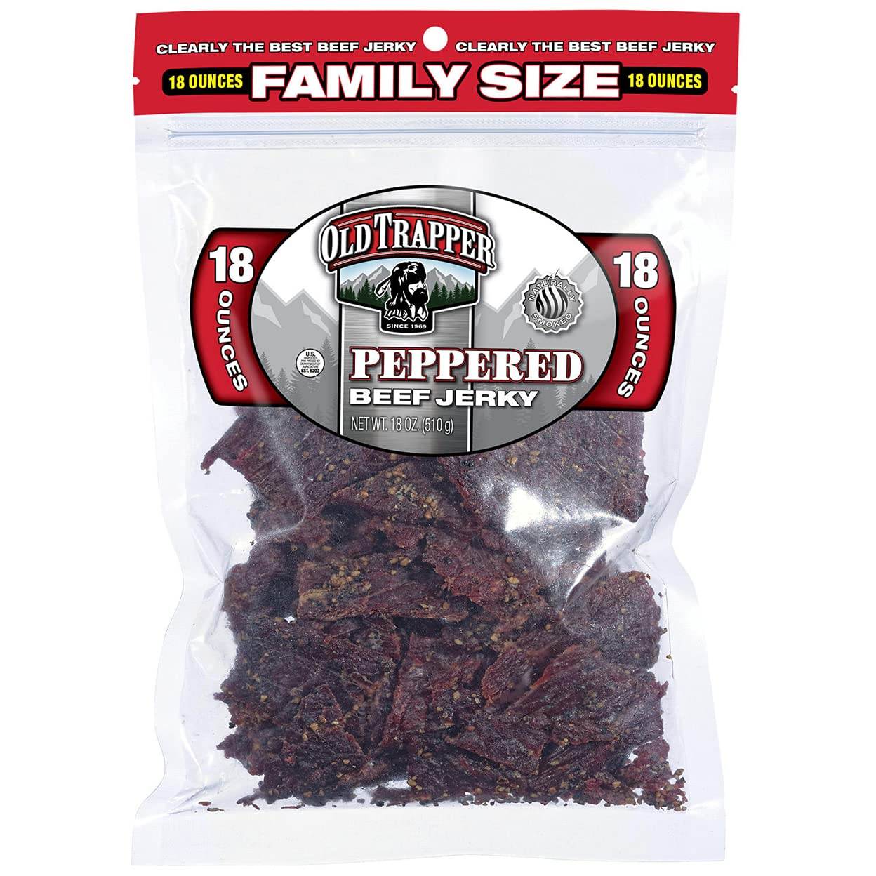 Old Trapper Peppered Beef Jerky Review - JerkySeller.com